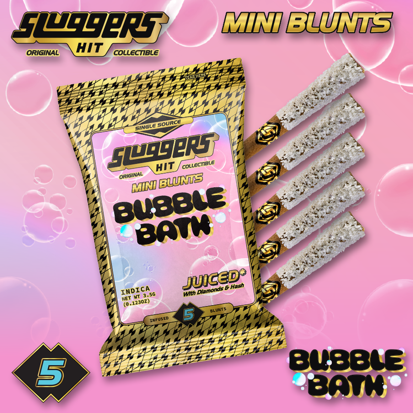 Bubble Bath Indica Mini Blunt 5-Pack – Sluggers