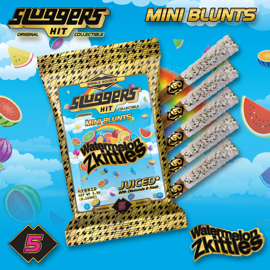 Watermelon Zkittles Hybrid Mini Blunt 5-Pack – Sluggers